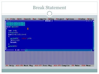 Loops in C | PPTX | Programming Languages | Computing