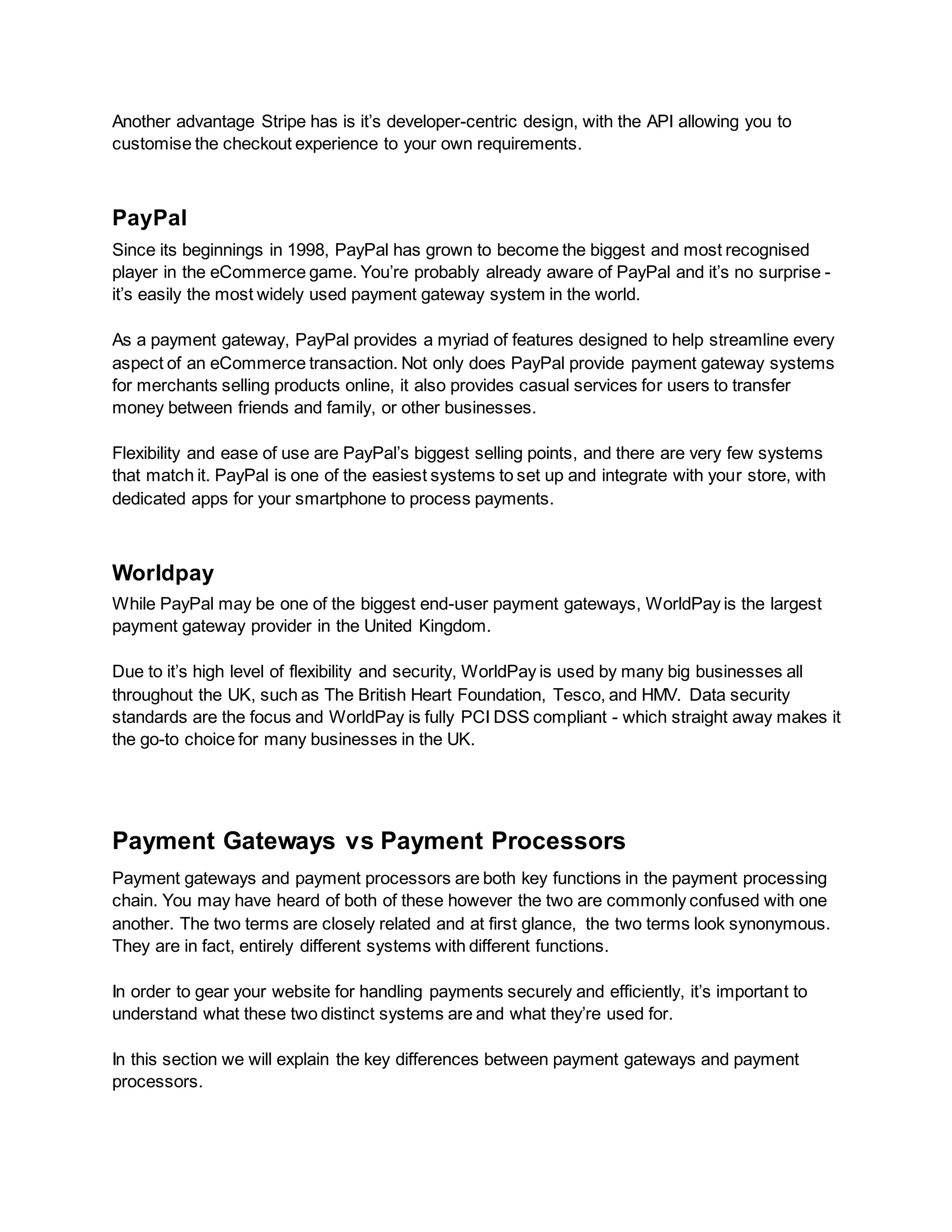 eCommerce Payment Gateways: An Introduction | DOCX | Credit Cards | Personal Debt