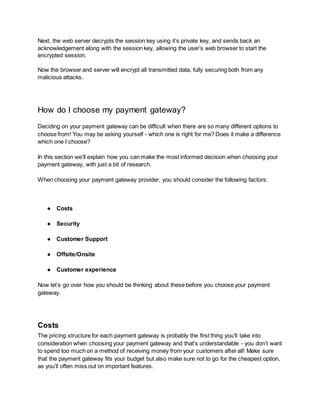 eCommerce Payment Gateways: An Introduction | DOCX