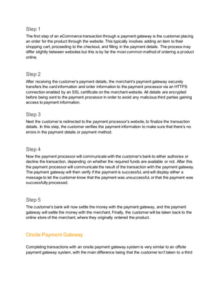 eCommerce Payment Gateways: An Introduction | DOCX