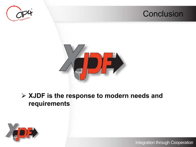 XJDF - The Future of JDF | PPT