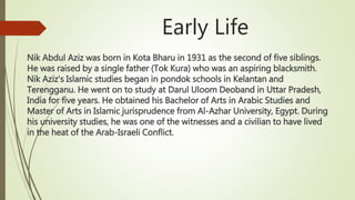 Famous Personality - Nik Aziz Nik Mat | PPT