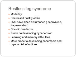 Restless leg syndrome in ckd | PPTX