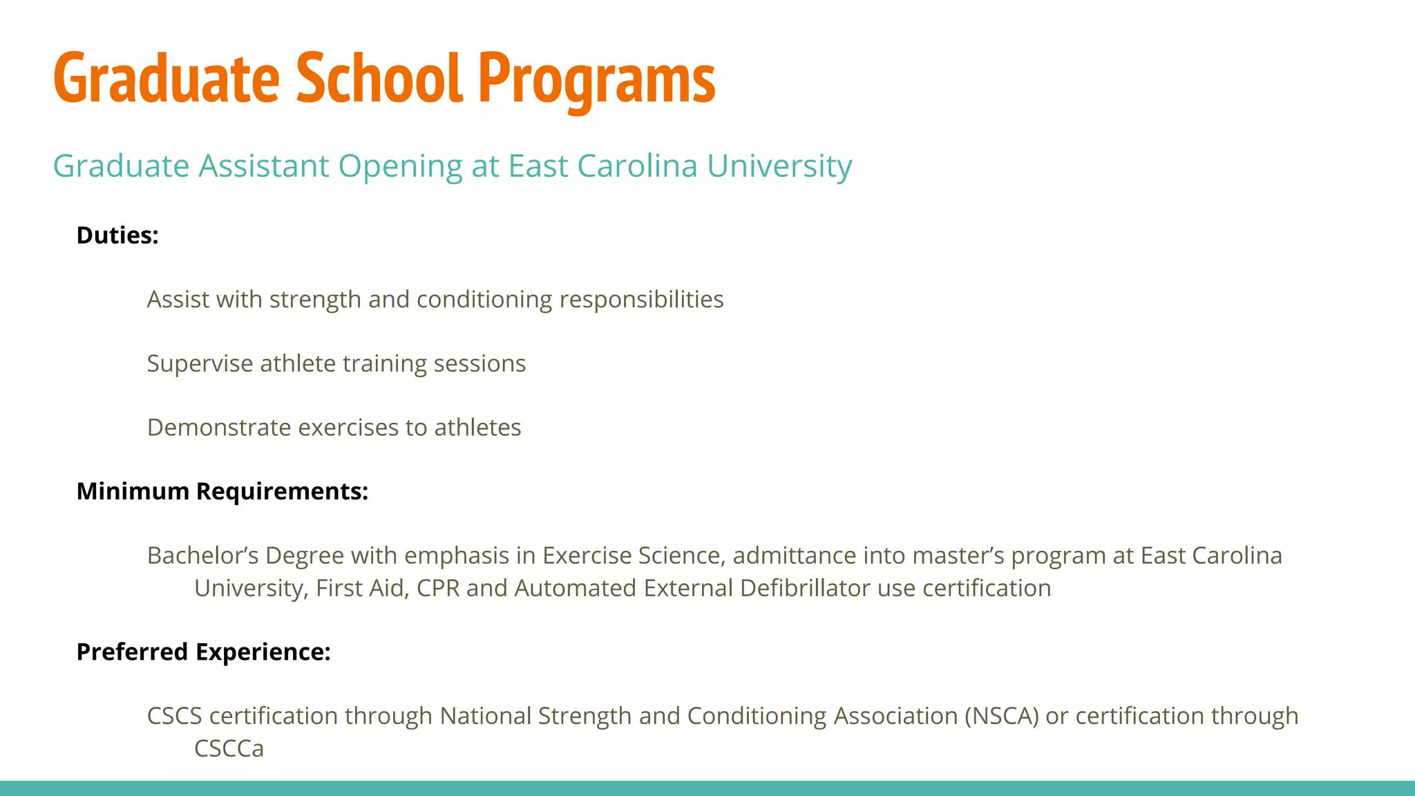 Collegiate Strength Coach | PPTX