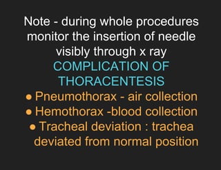 Thoracentesis | PPTX