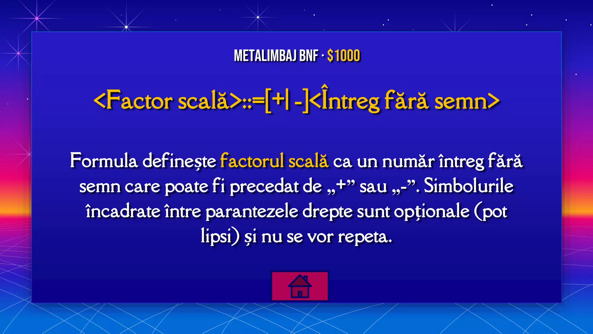 Jeopardy Vocabularul și sintaxa limbajului Pascal | PPSX