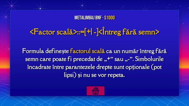 Jeopardy Vocabularul și sintaxa limbajului Pascal | PPT