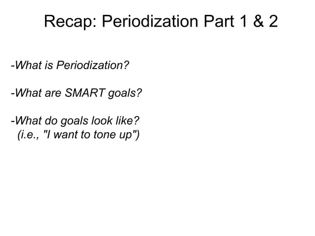 Periodization:part 3 | PPTX