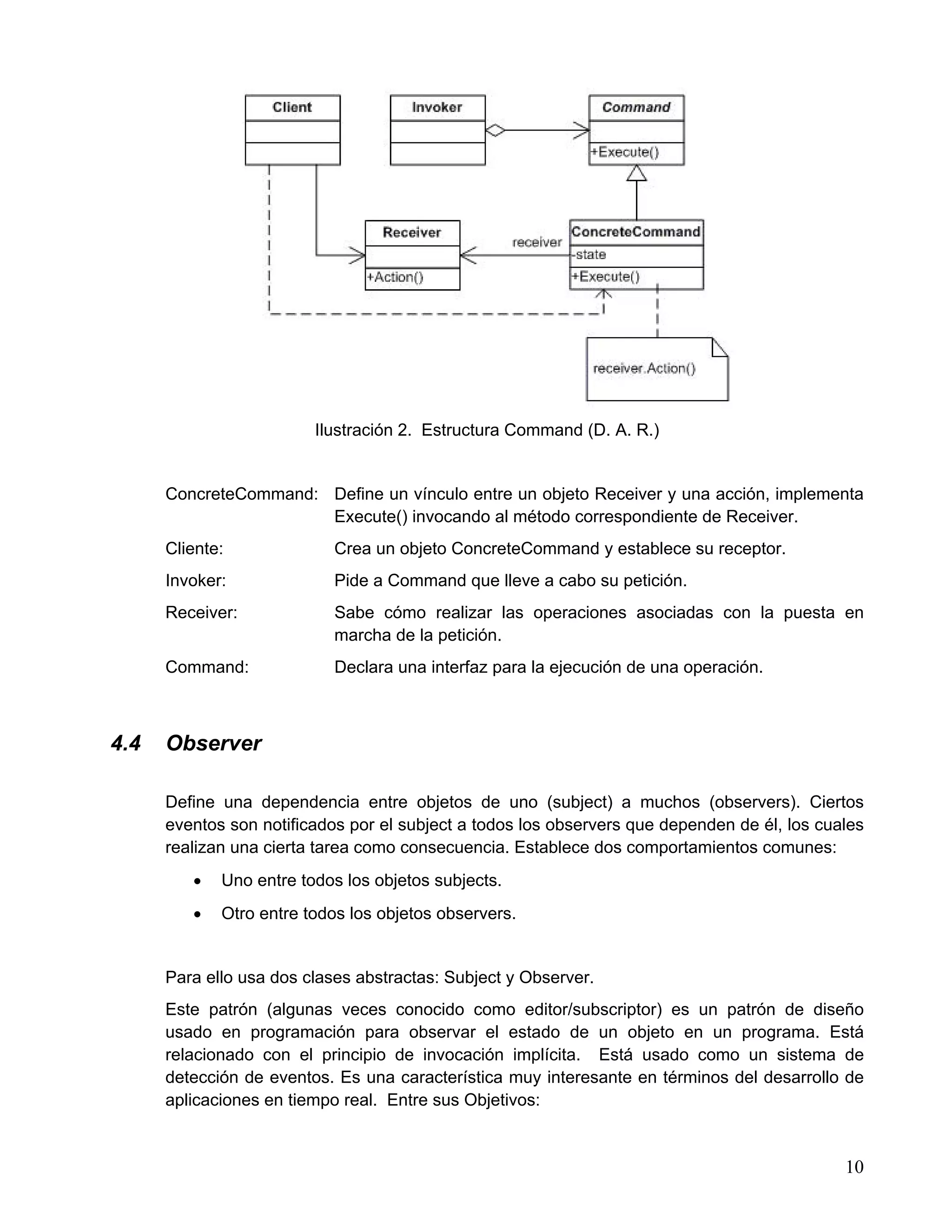 Patrones de comportamiento iterator, strategy, command, observer y ...