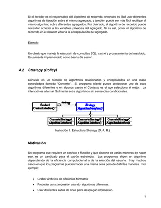 Patrones de comportamiento iterator, strategy, command, observer y ...