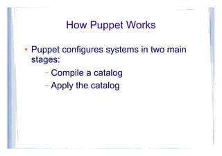 Puppet Provisioning Vagrant Virtual Machine | PPT
