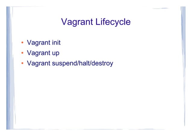 Puppet Provisioning Vagrant Virtual Machine | PPT