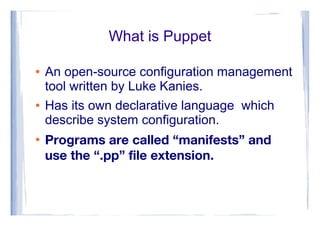 Puppet Provisioning Vagrant Virtual Machine | PPT