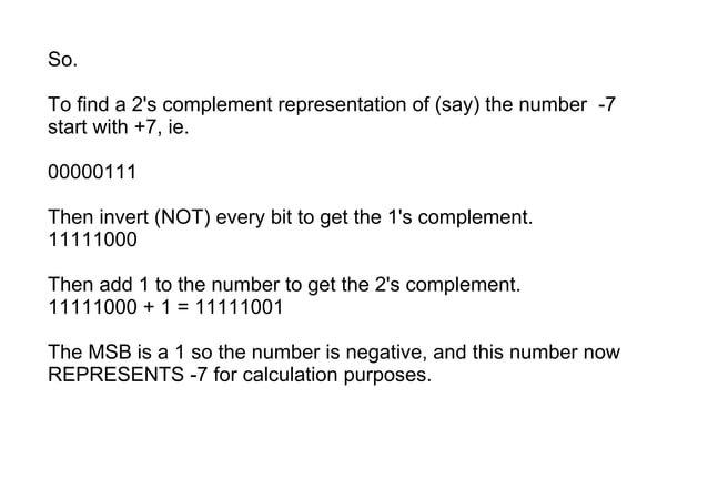 Working With Binary Numbers Ppt