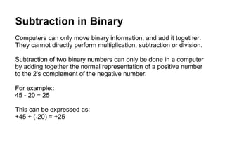 Working With Binary Numbers | PPT