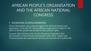 The rise of African nationalism | PPTX | Politics