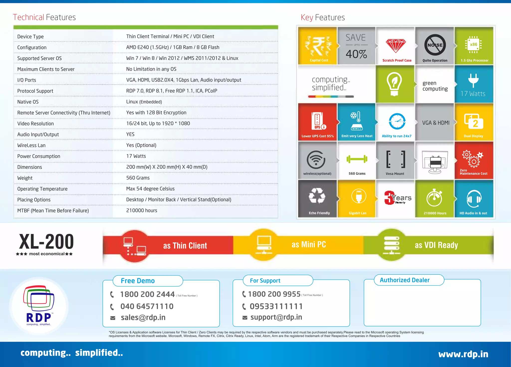 Powerful Thin Client XL-200 | PPT