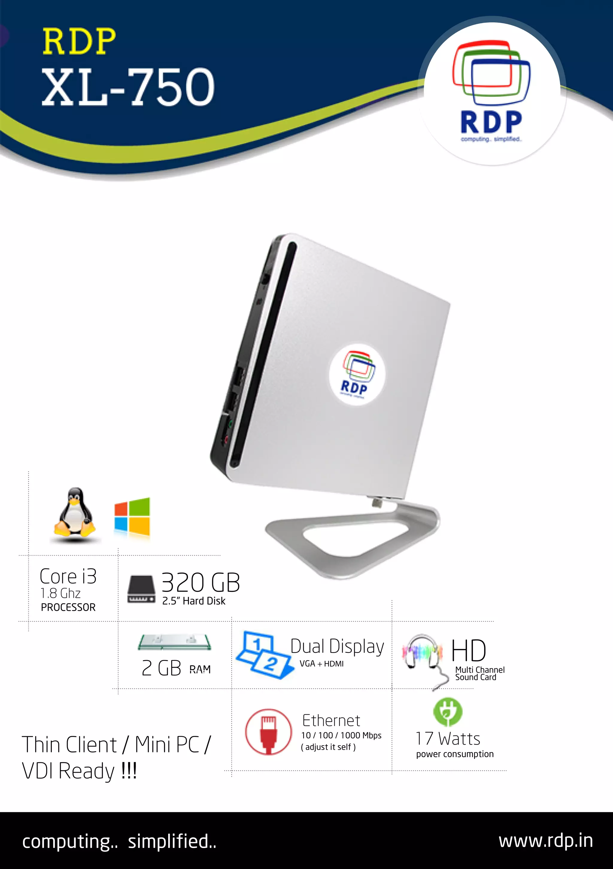 RDP Mini PC XL-750 | PDF