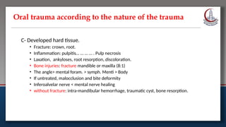 oral trauma in decidous and permanent teeth | PPTX