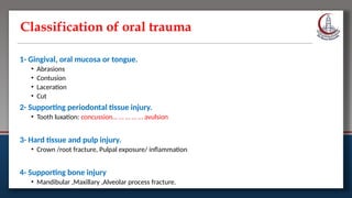 oral trauma in decidous and permanent teeth | PPT