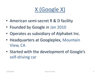 Google X lab | PPTX