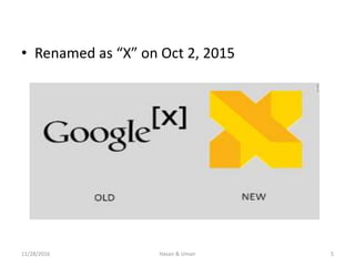 Google X lab | PPTX