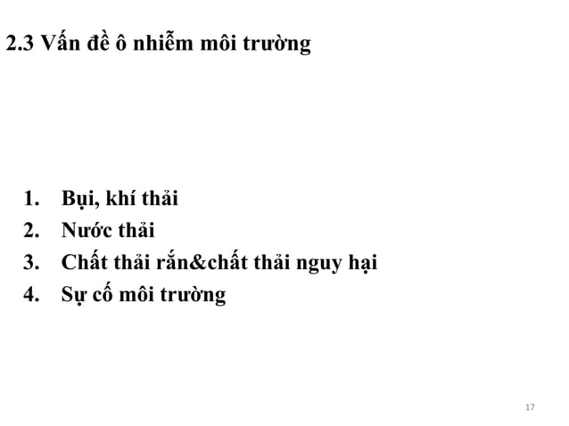 Xử lý chất thải rắn nguy hại | PPT