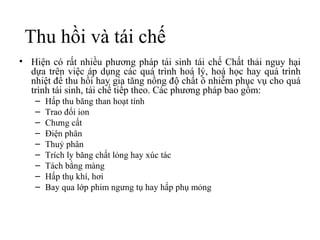 Xử lý chất thải rắn nguy hại | PPT