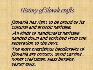 Slovak crafts | PPTX