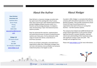 8 steps to Successful Accounts System Selection - Xledger Whitepaper | PDF