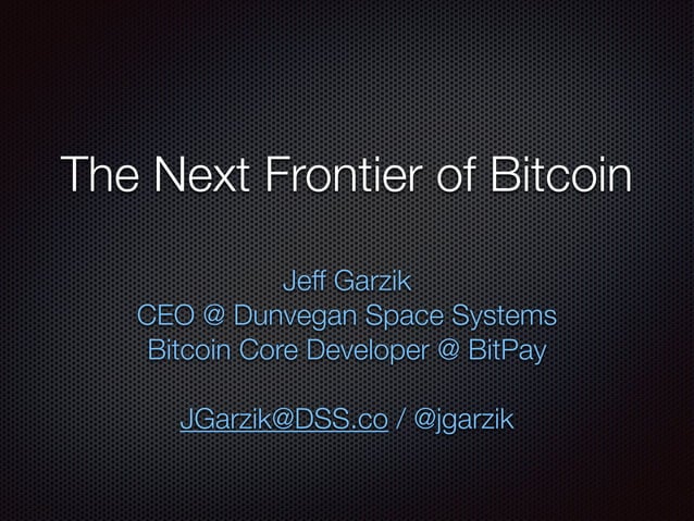 The Next Frontier of Bitcoin - Inside Bitcoins Chicago | PPT