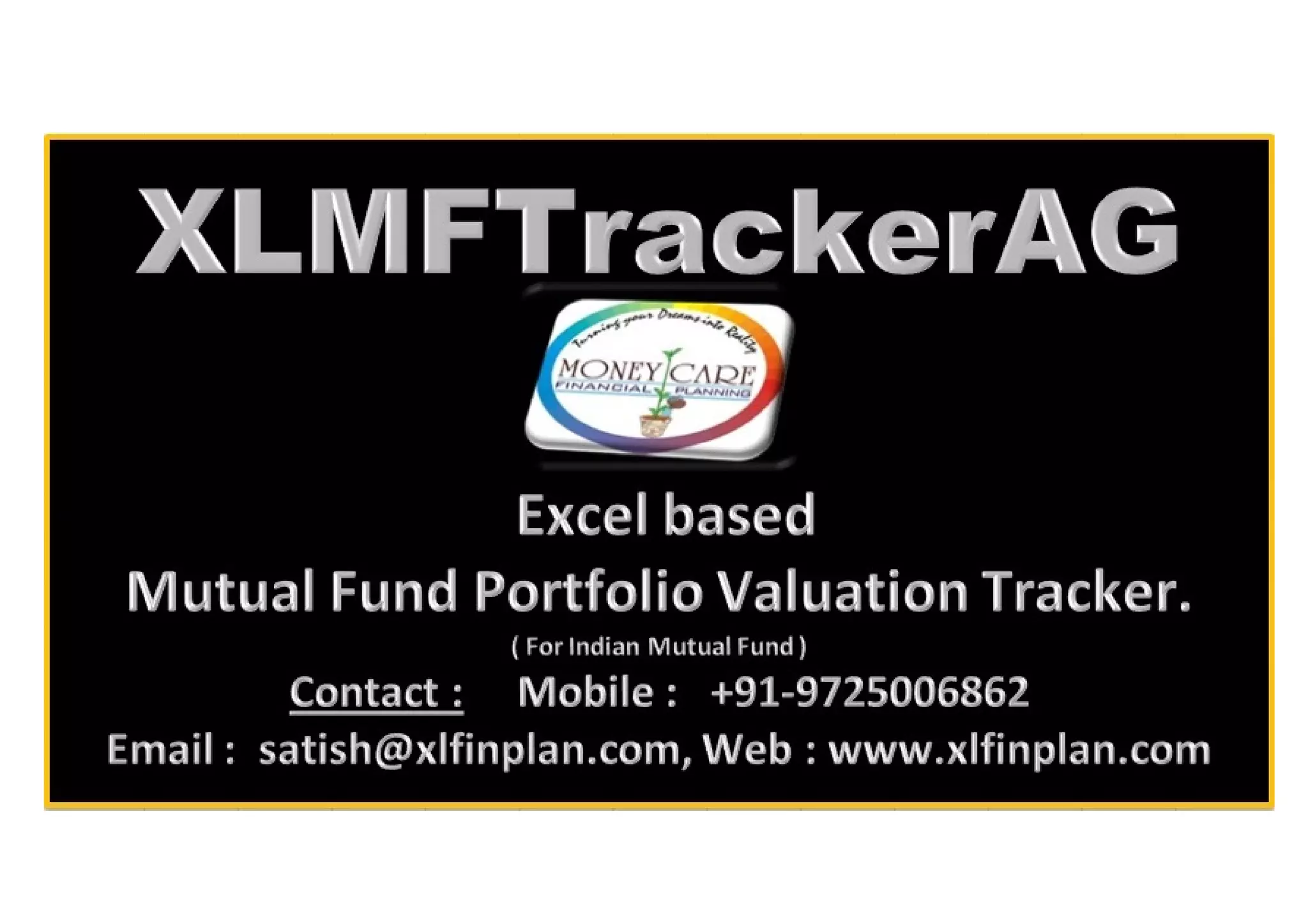 XLMFTracker - Excel based - Advance Mutual Fund Portfolio Tracker | PDF