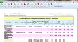 XLMFTracker - Excel based - Advance Mutual Fund Portfolio Tracker | PDF