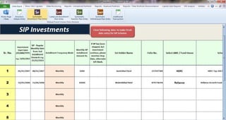 XLMFTracker - Excel based - Advance Mutual Fund Portfolio Tracker | PDF