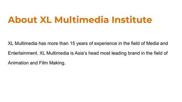 XL Multimedia and Institute presentation | PPT | Free Download