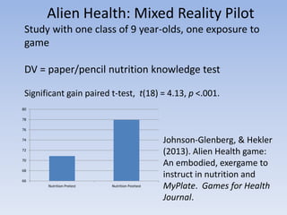 Alien Health: An Embodied Exer-game with Nutrition | PPTX