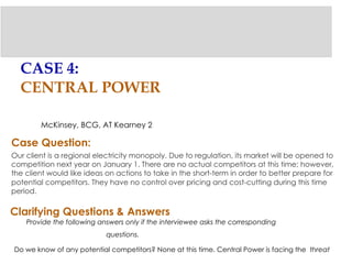 Workshop Management Consulting Case Central Power | PDF