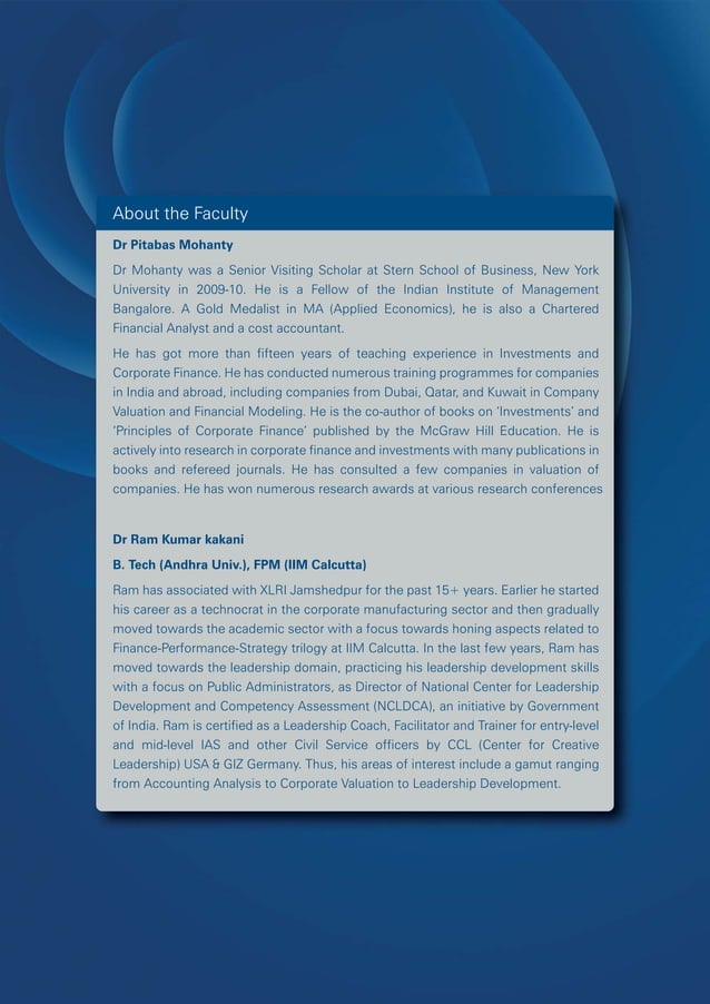 XLRI-VIL: Financial Analysis and Equity Research (FA & ER) | PDF