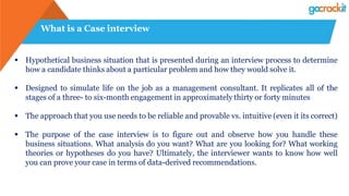 Management consulting case interview workshop | PDF