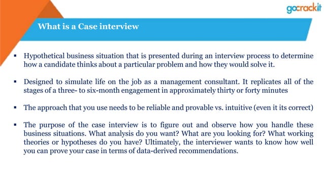 Management consulting case interview workshop | PDF | Management ...