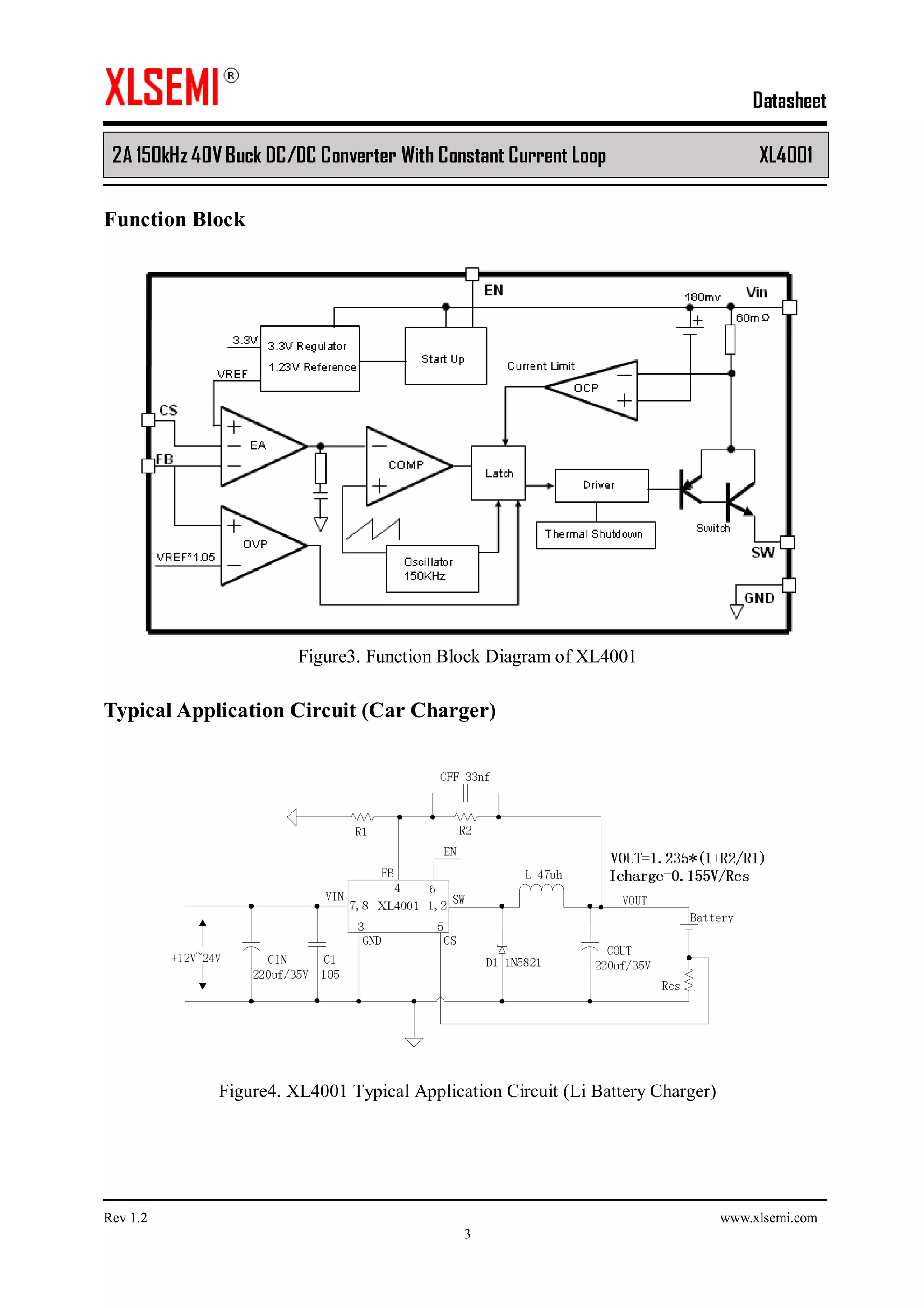 XLSEMI XL4001 datasheet | PDF