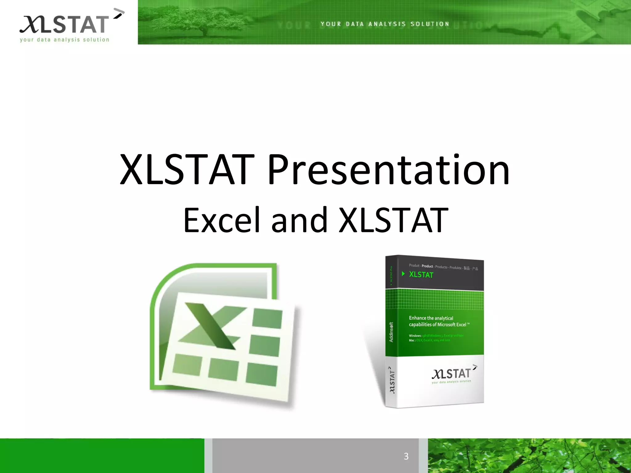 XLSTAT - Statistical Analysis Software | PPT