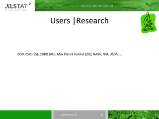 XLSTAT - Statistical Analysis Software | PPT