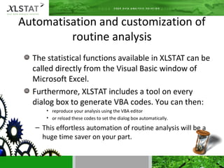 XLSTAT - Statistical Analysis Software | PPT