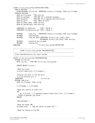 XLSX Upload - IN SAP GUI and WDA | PDF
