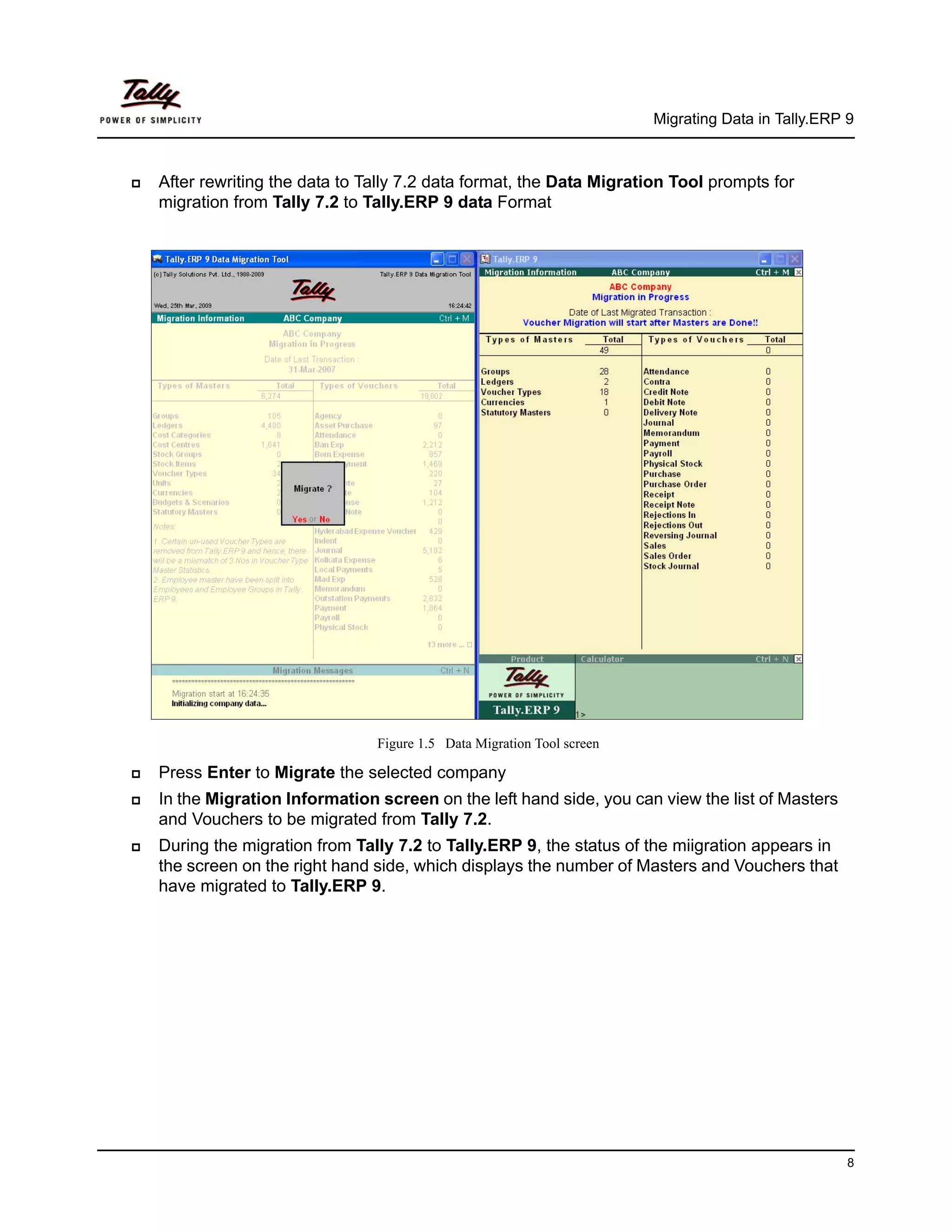 Migrate earlier Tally data to Tally ERP 9 | PDF