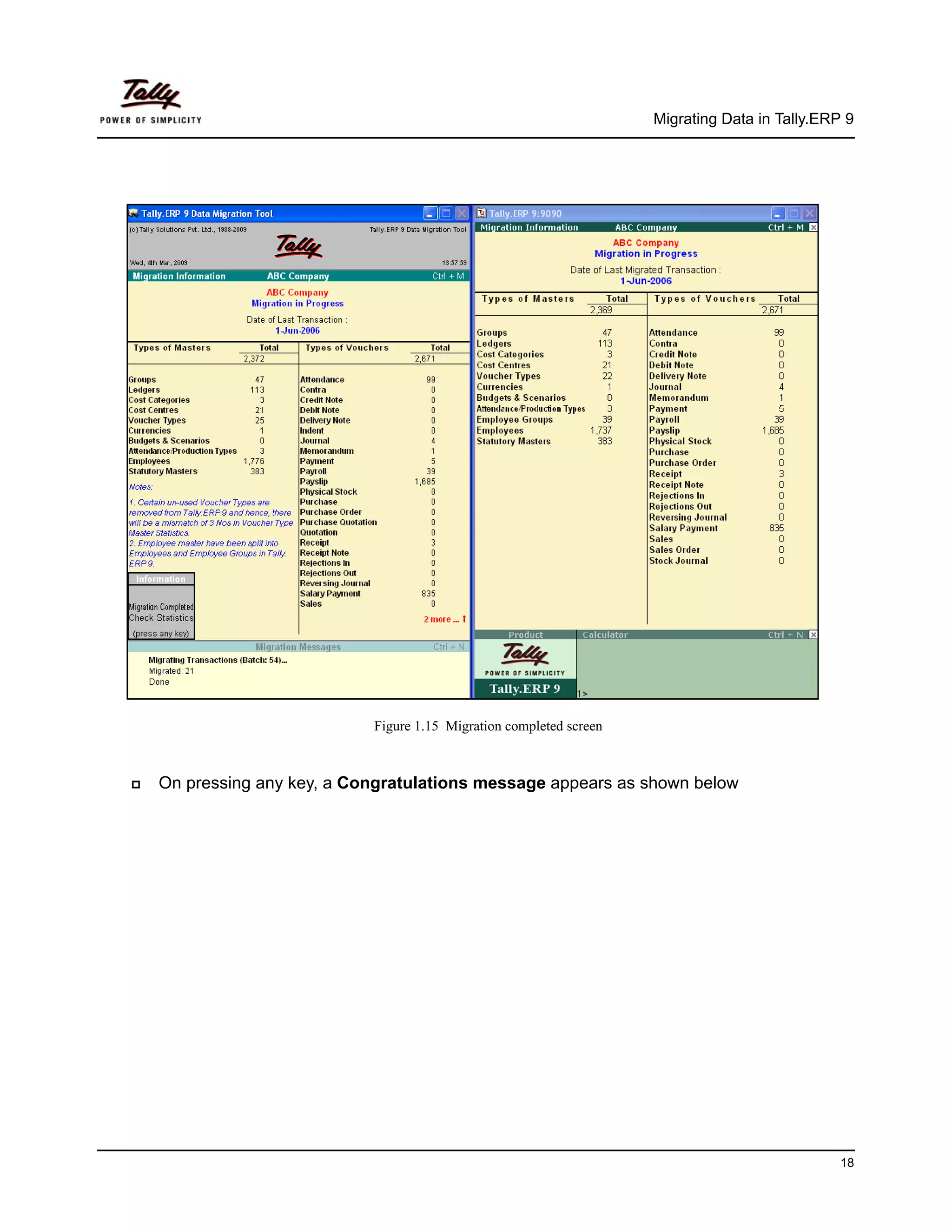 Migrate earlier Tally data to Tally ERP 9 | PDF