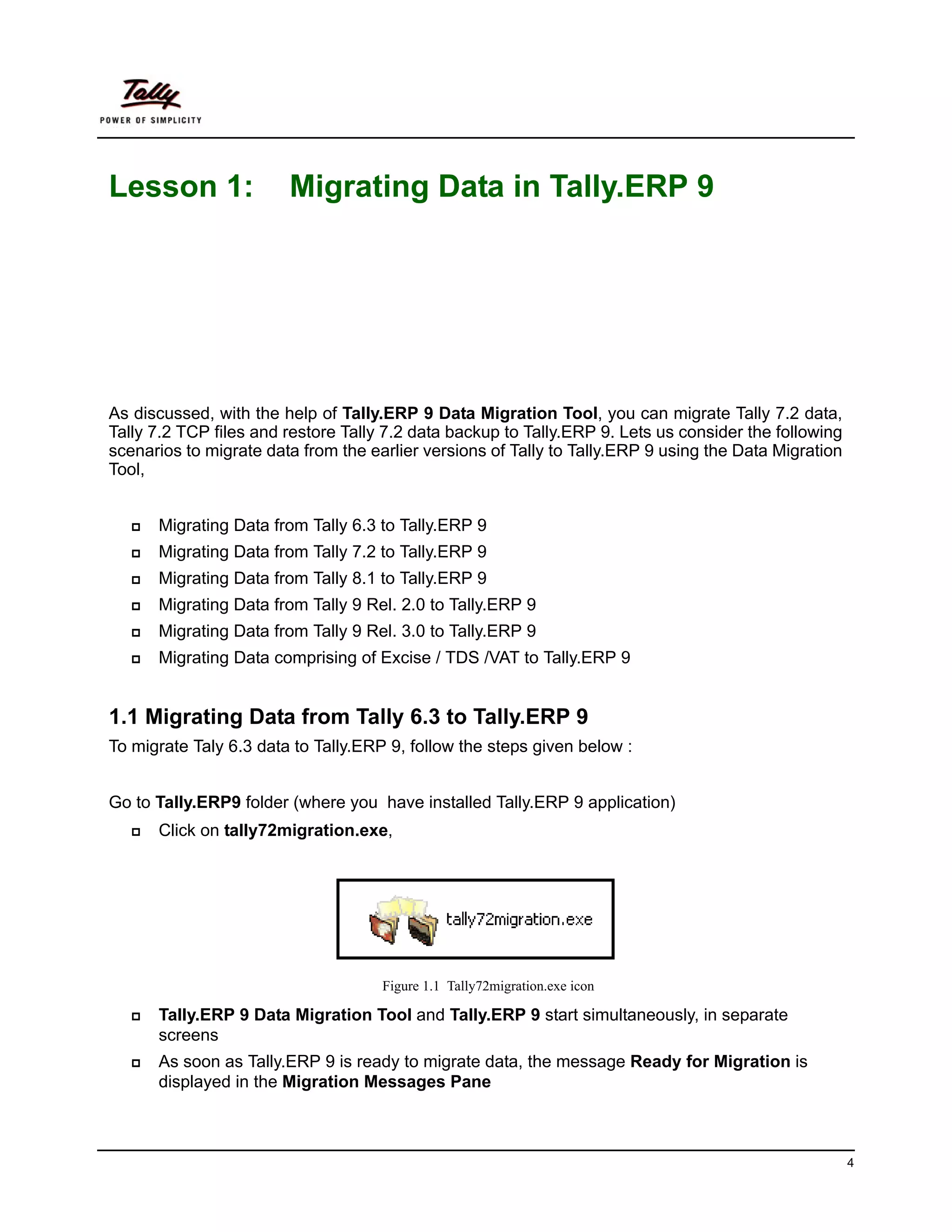 Migrate earlier Tally data to Tally ERP 9 | PDF