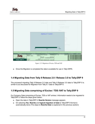 Migrate earlier Tally data to Tally ERP 9 | PDF