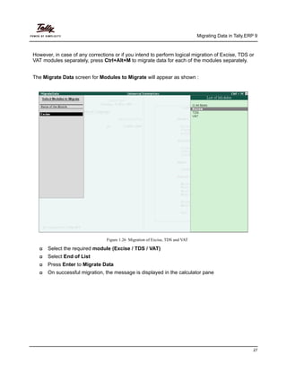 Migrate earlier Tally data to Tally ERP 9 | PDF